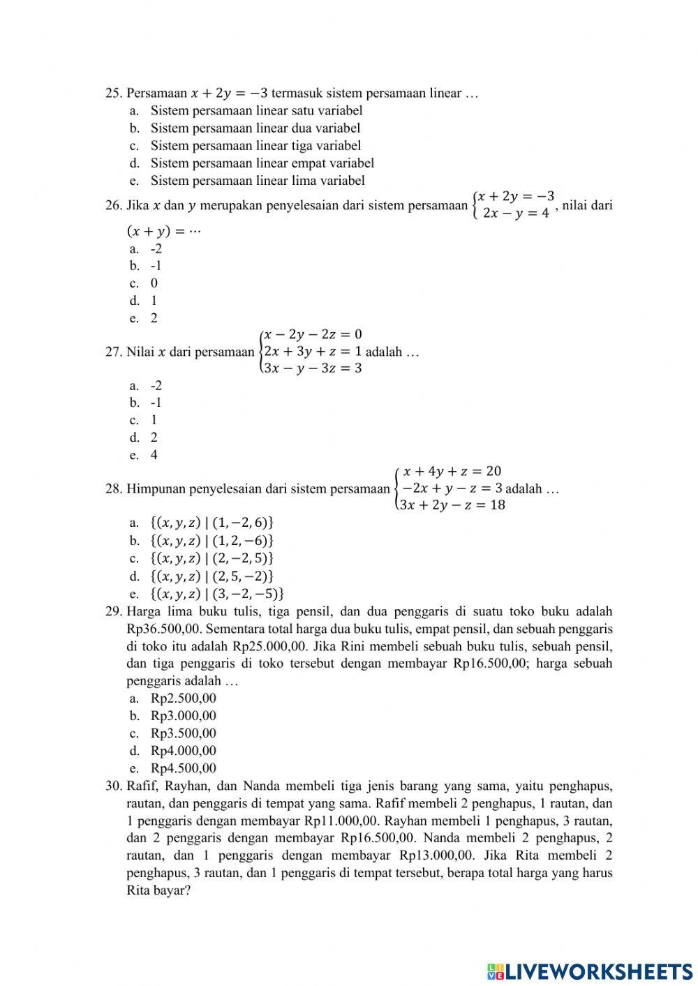 Pas-mtk-x worksheet | Live Worksheets