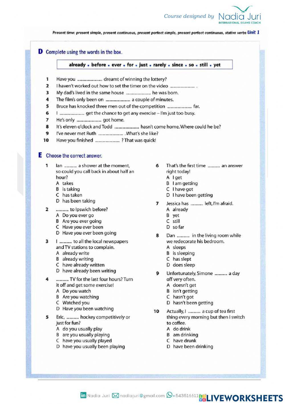 DESTINATION B2 UNIT 1 0504 | Jurinadia | Live