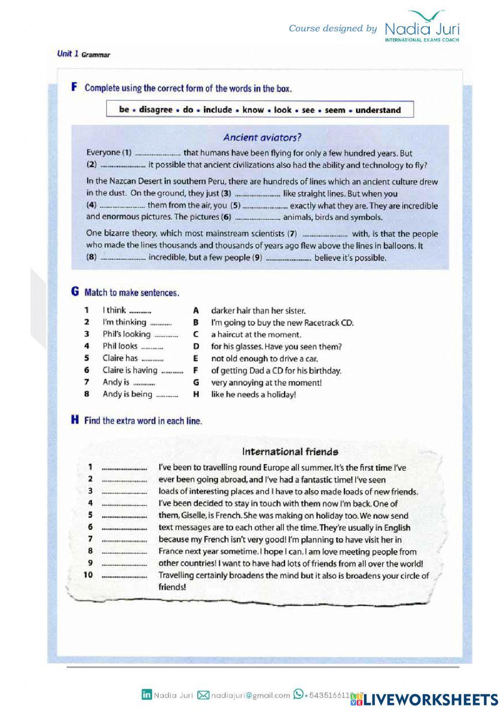 DESTINATION B2 UNIT 1 0504 | Jurinadia | Live