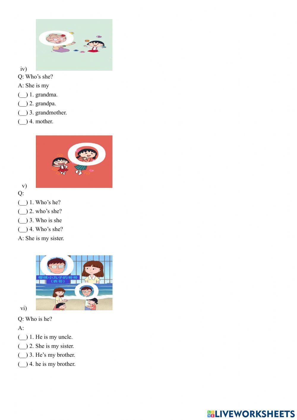 Who's She? worksheet | Live Worksheets