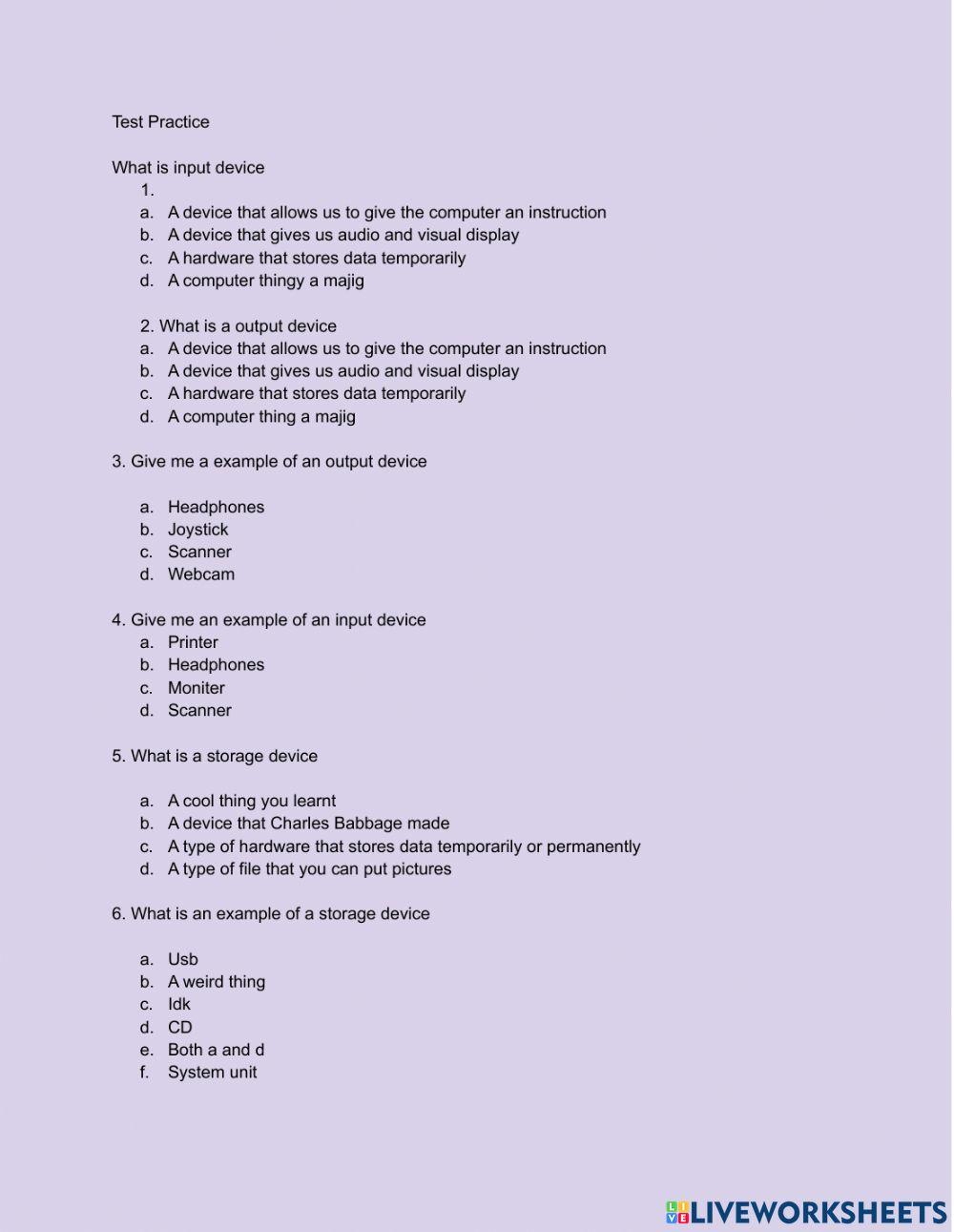 EDPM TEST REVIEW online exercise for | Live Worksheets
