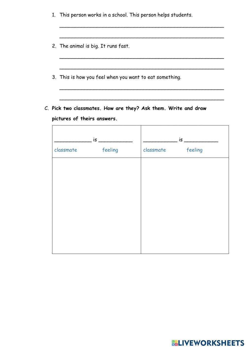 P1 English Grammar and Writing Final test online exercise for | Live ...