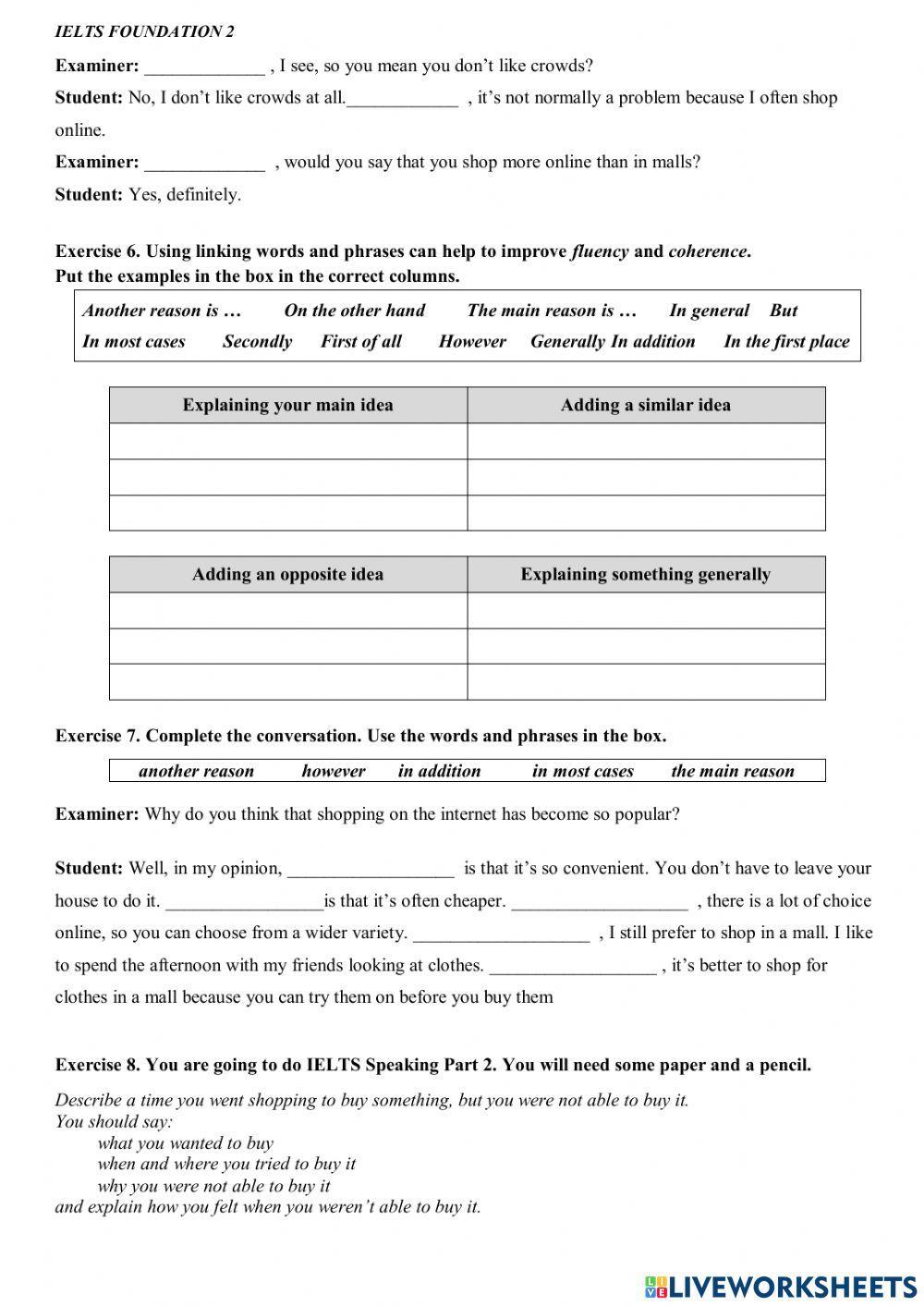 Mindset for iel… | Free Interactive Worksheets | 2235755