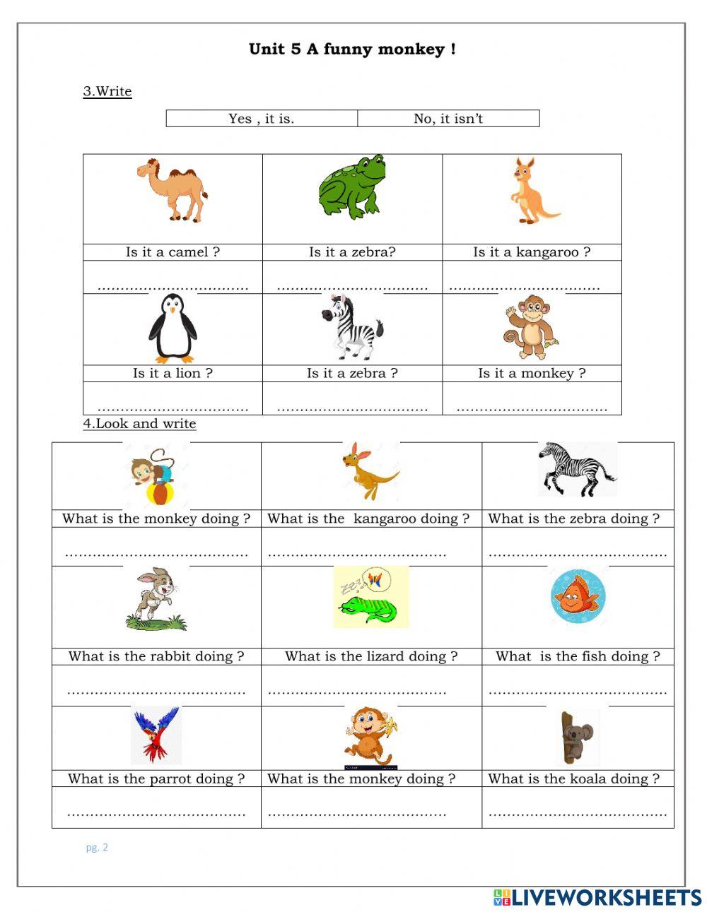 FF4.Unit 5 Animals 0647 | ngocdiep5 | Live Worksheets
