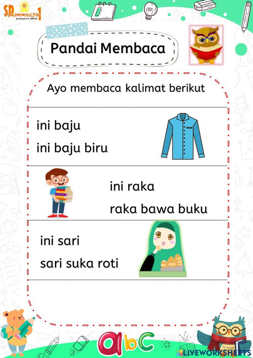 membaca 4 online exercise for | Live Worksheets