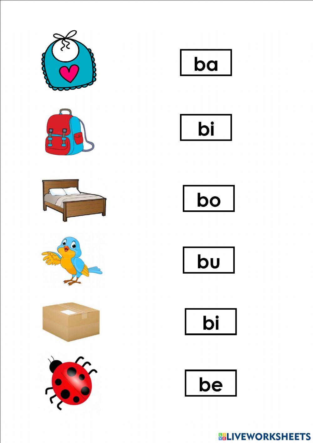 CV duet letter … | Free Interactive Worksheets | 2236756