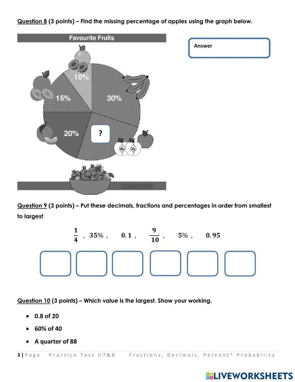 Maths Practice … | Free Interactive Worksheets | 6918973