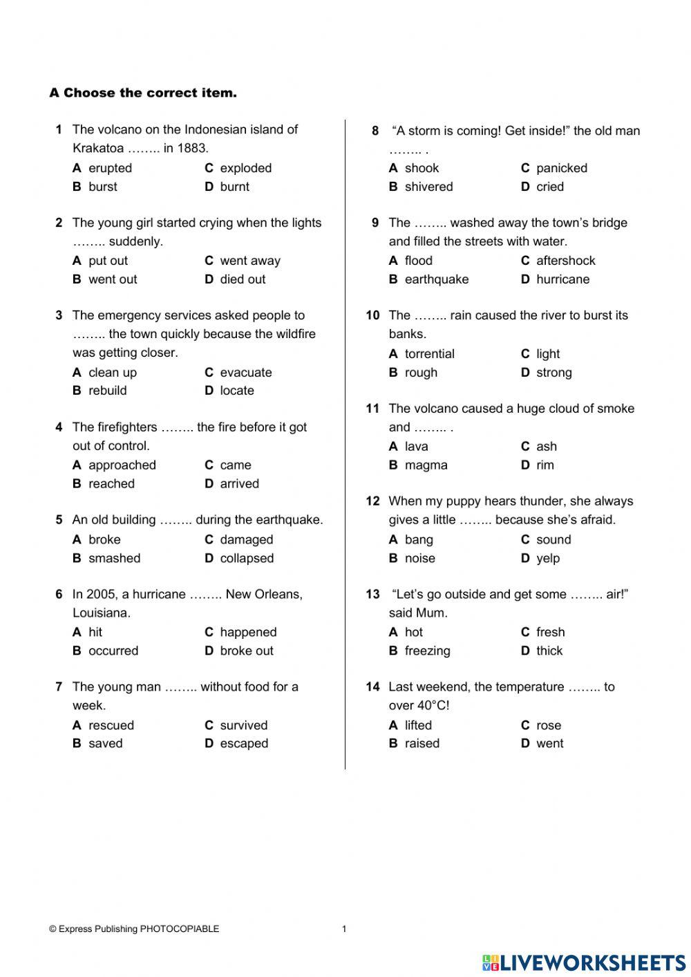 on screen 3 unit 2 online exercise for | Live Worksheets