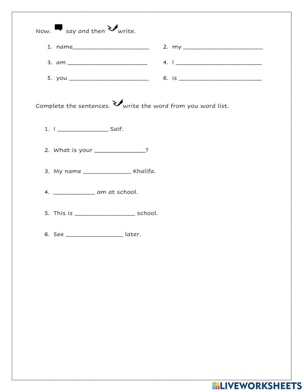 Learning to read Lesson 1 worksheet | Live Worksheets
