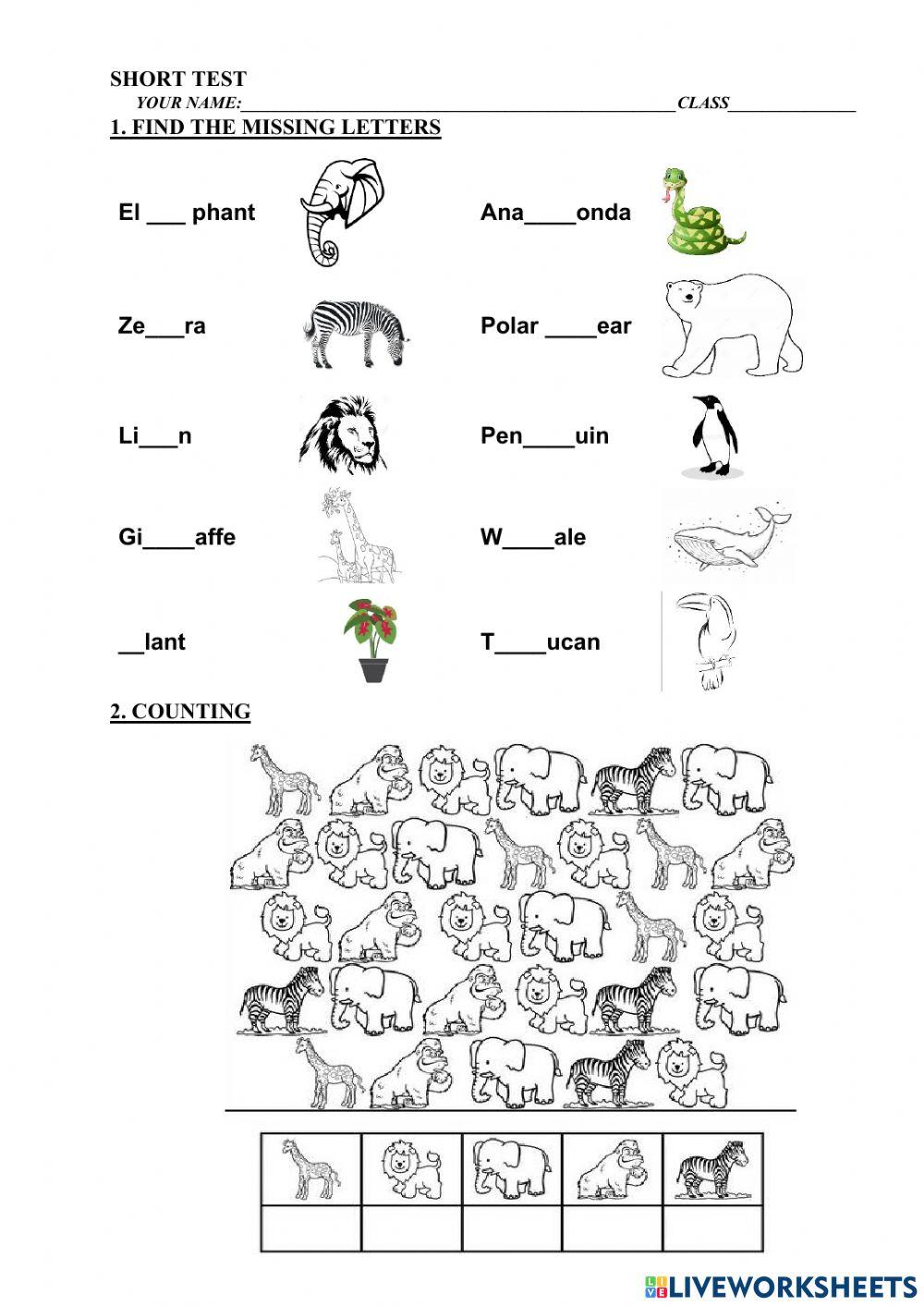 Short test 0817 | DUC pham Van | Live Worksheets