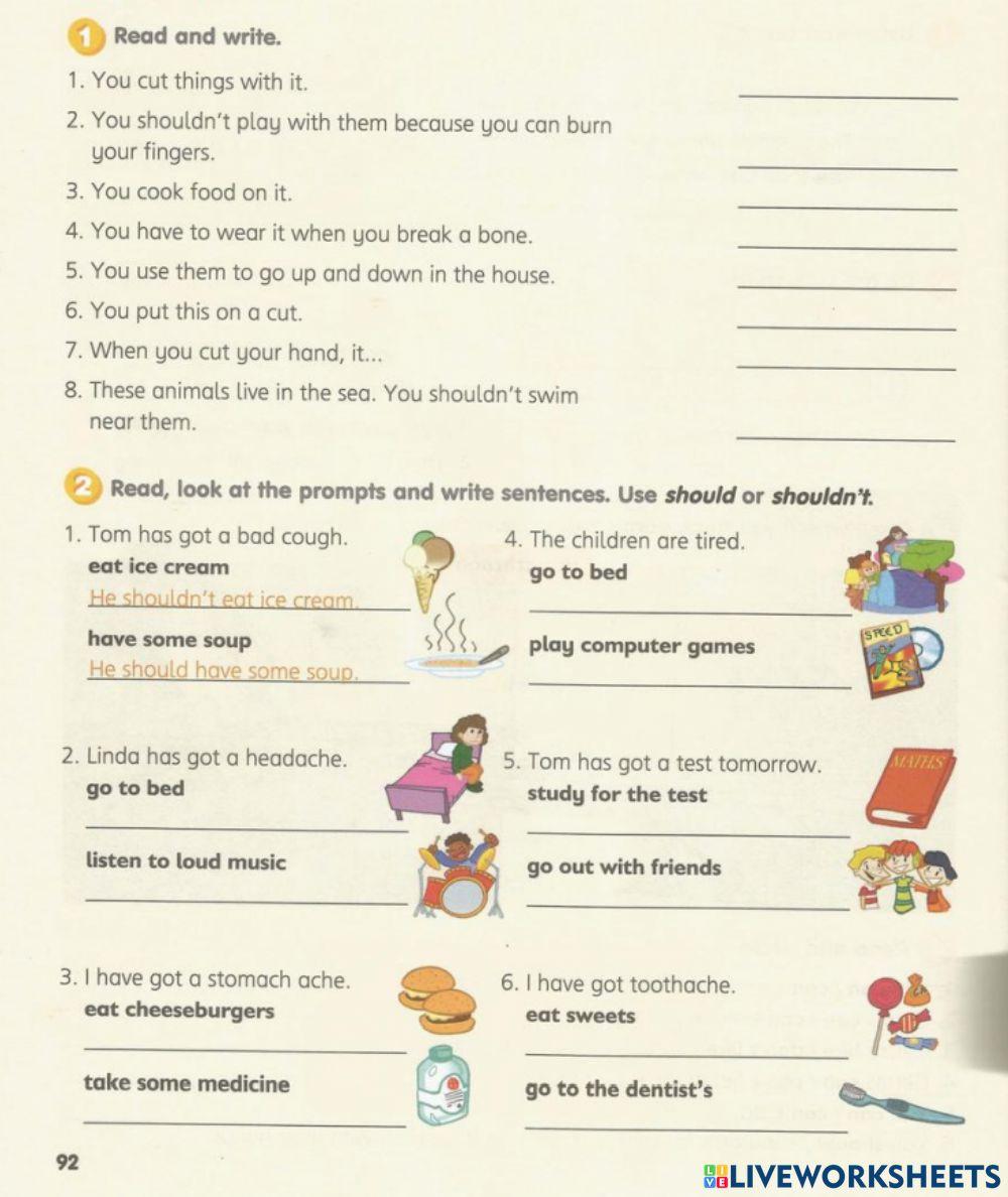 GSP 4 WB - Page 92 interactive worksheet | Live Worksheets