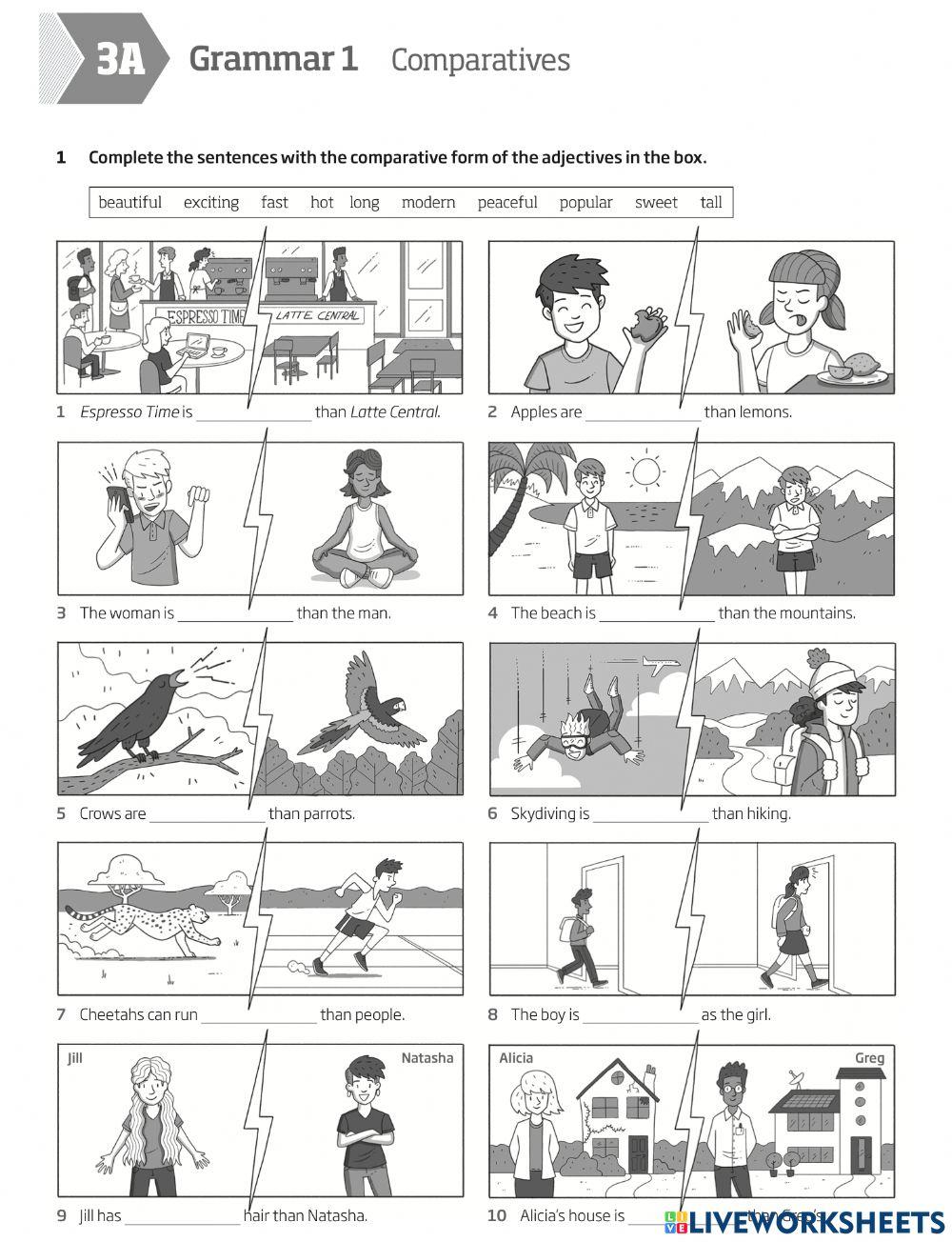 2496809 | A2.4 3A Comparatives Grammar 1 | GishDragonfly