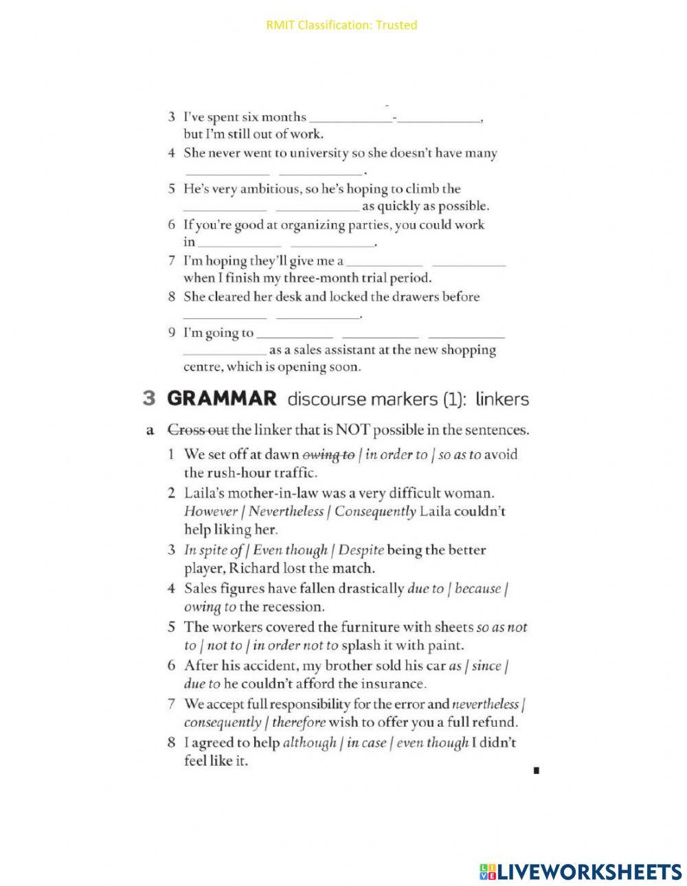 1B Advanced worksheet | Live Worksheets