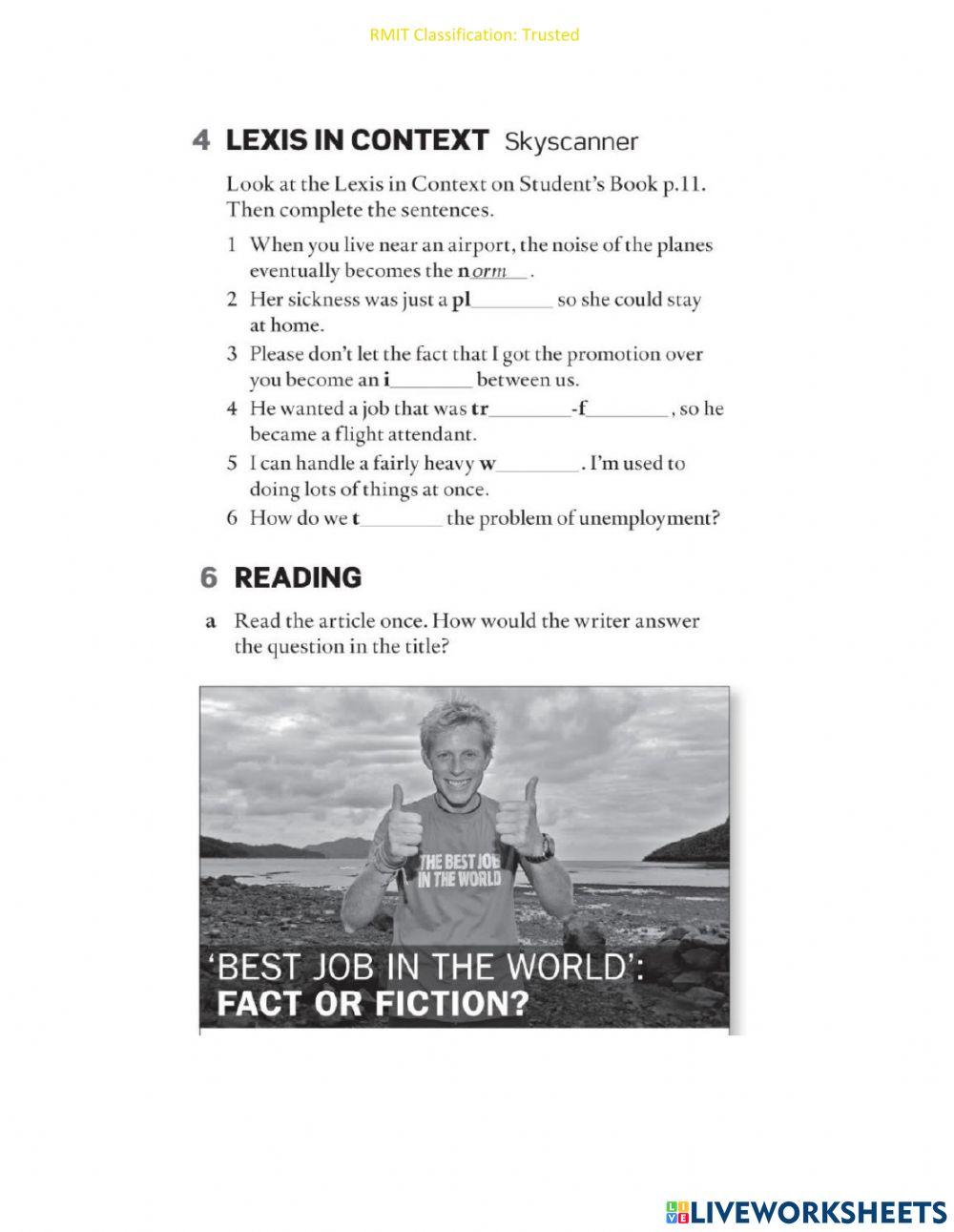 1B Advanced worksheet | Live Worksheets