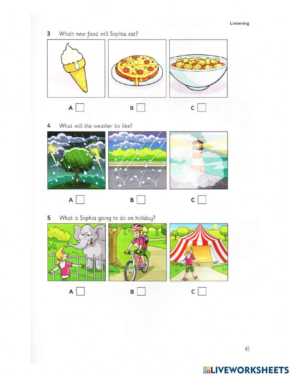 Flyers 2 test 3 worksheet | Live Worksheets