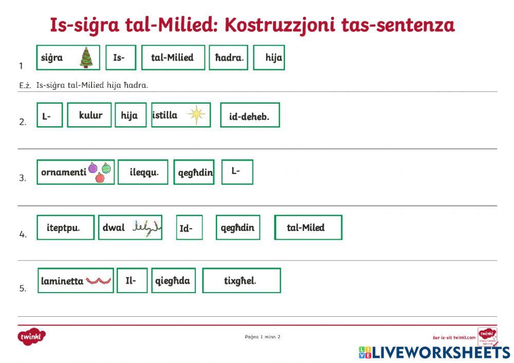 il milied online exercise for | Live Worksheets