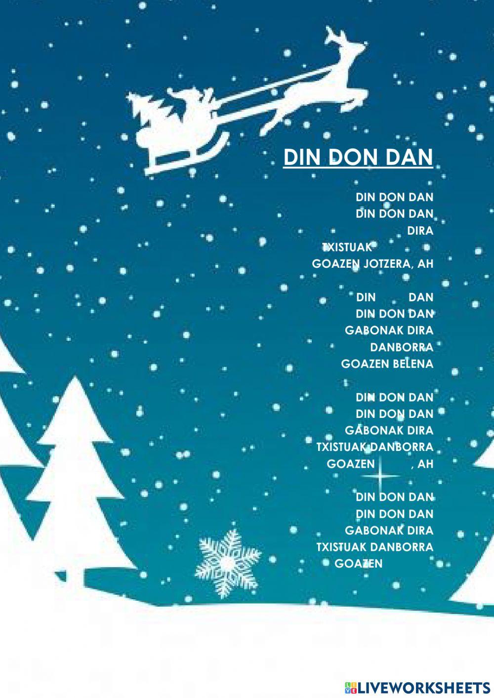 Din don dan | Free Interactive Worksheets | 2239081