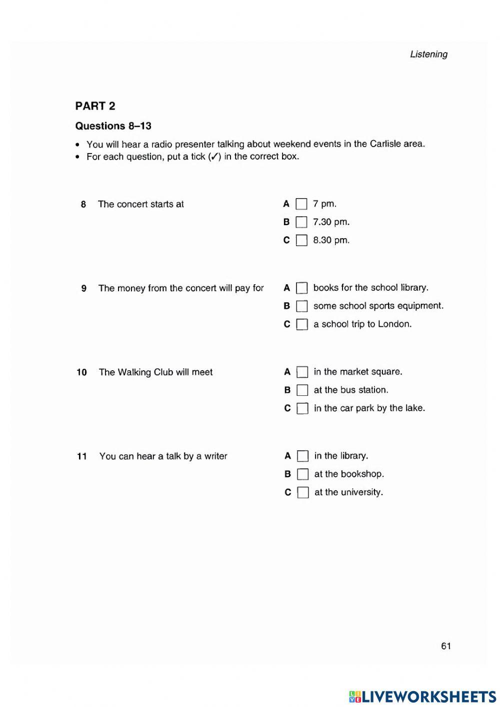 4296981 | Pet 3 test 3 listening | Chinhntn