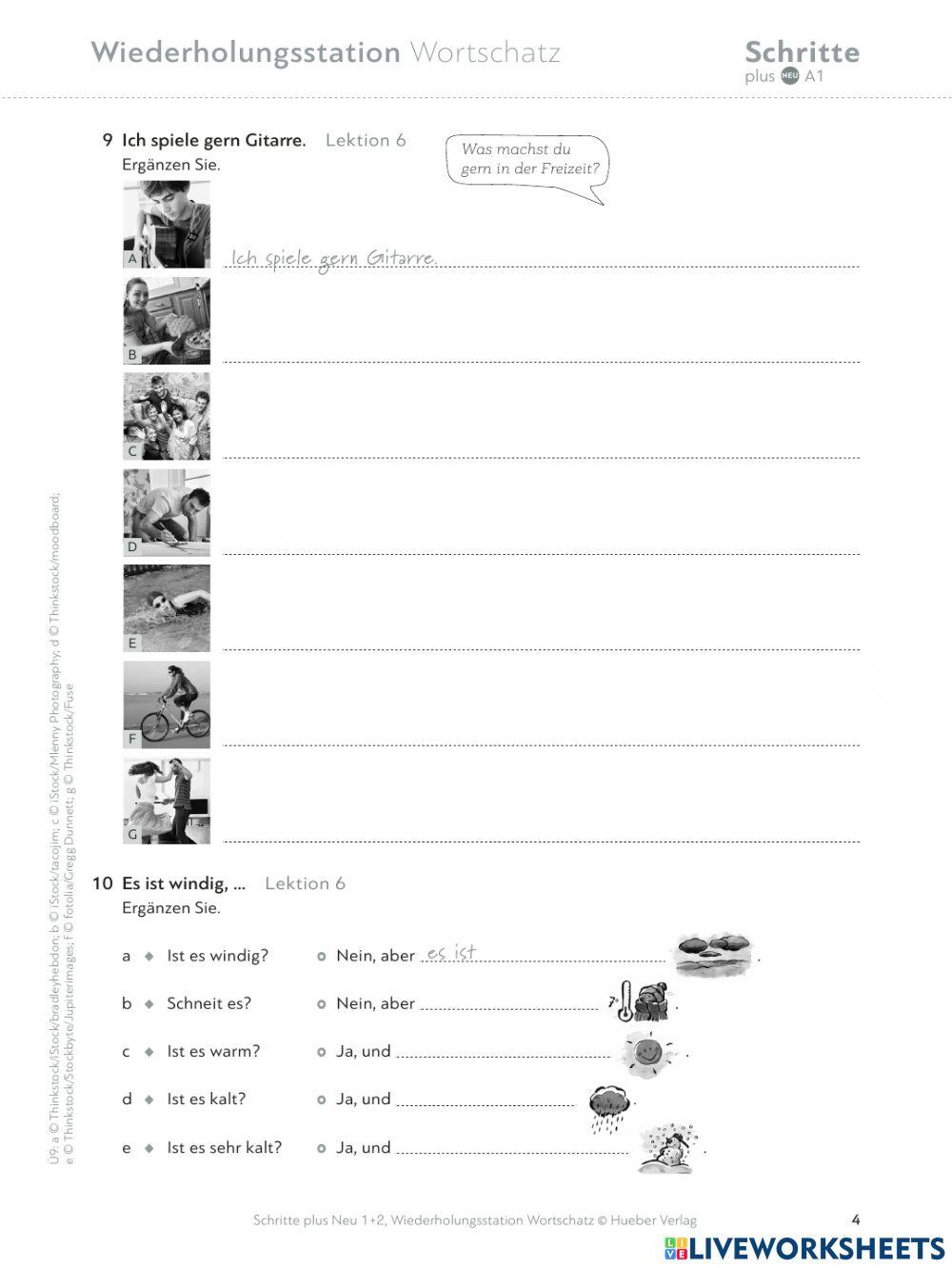 Schritte A1.1 4151746 | Zulma Calvo | Live Worksheets