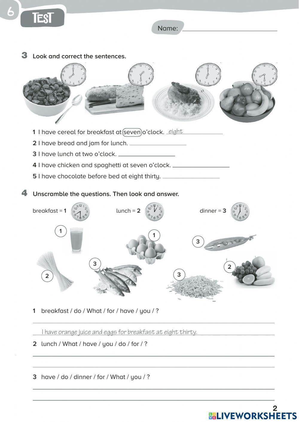 FOURTH GRADE: QUIZ 3 online exercise for | Live Worksheets
