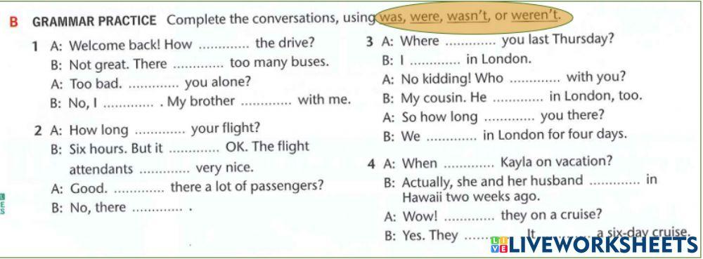 Unit 3 - Exercise 1 online exercise for | Live Worksheets