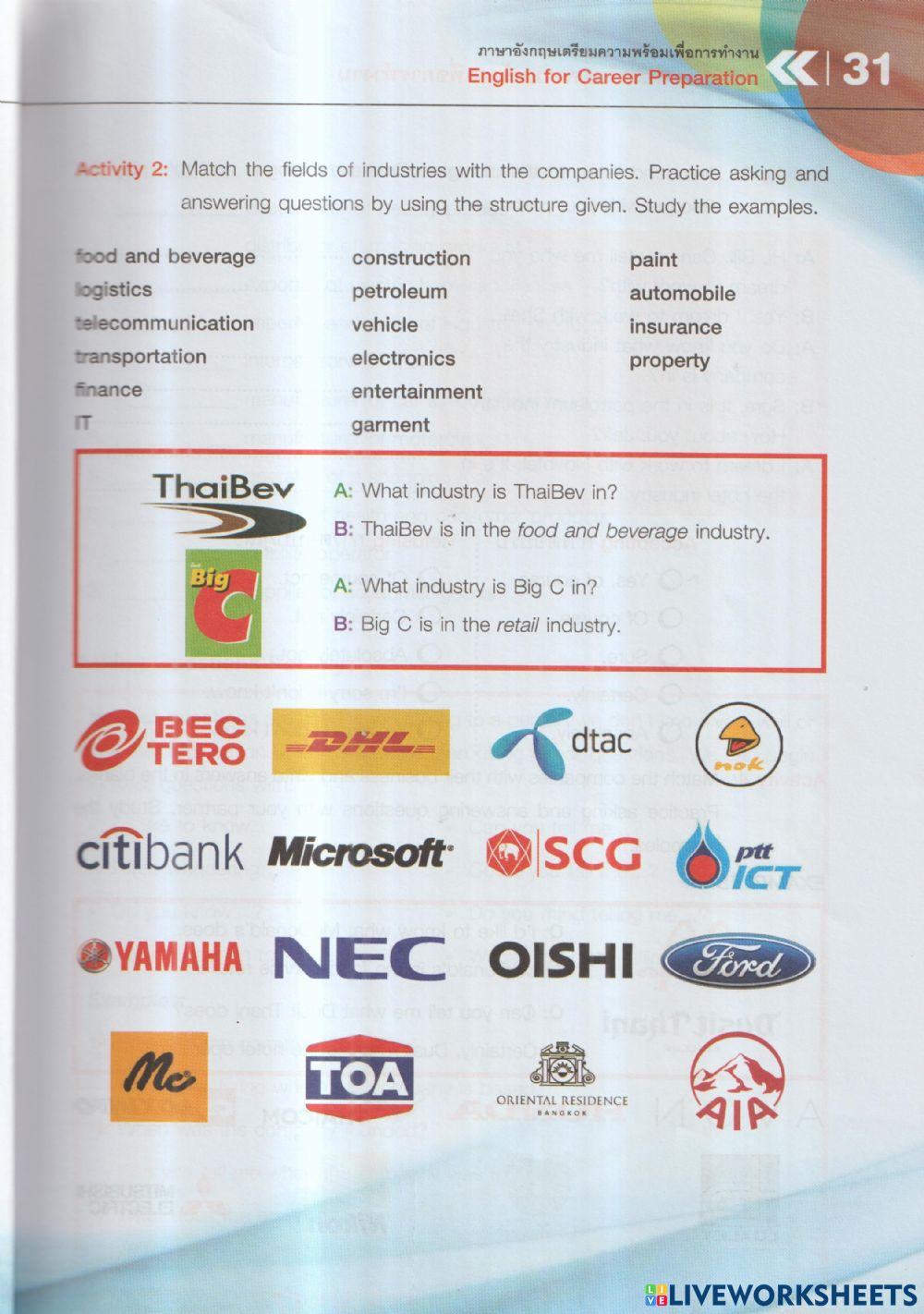 English for Career Preparation interactive activity for Vocational | Live Worksheets