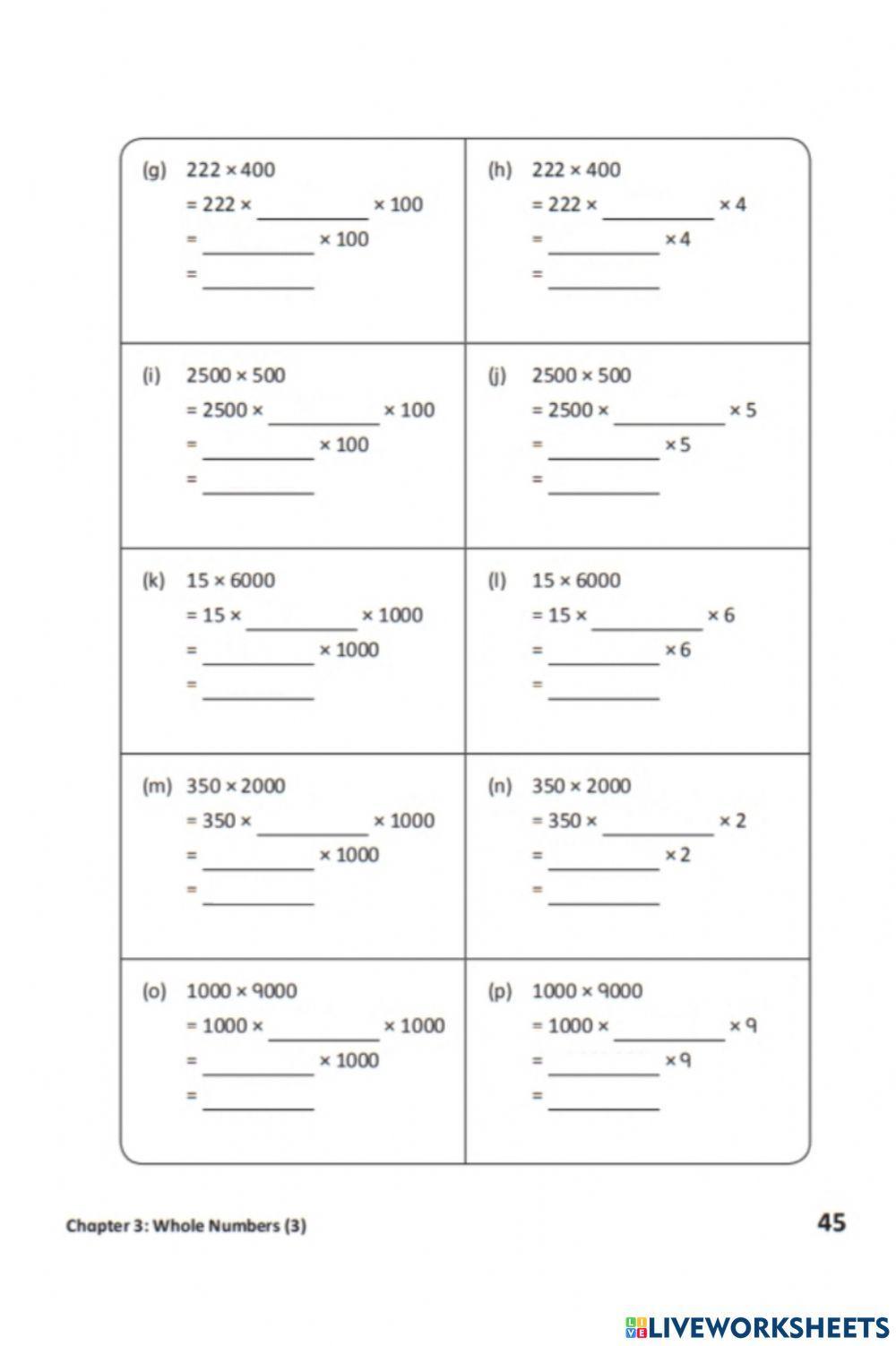 5A p45 worksheet | Live Worksheets