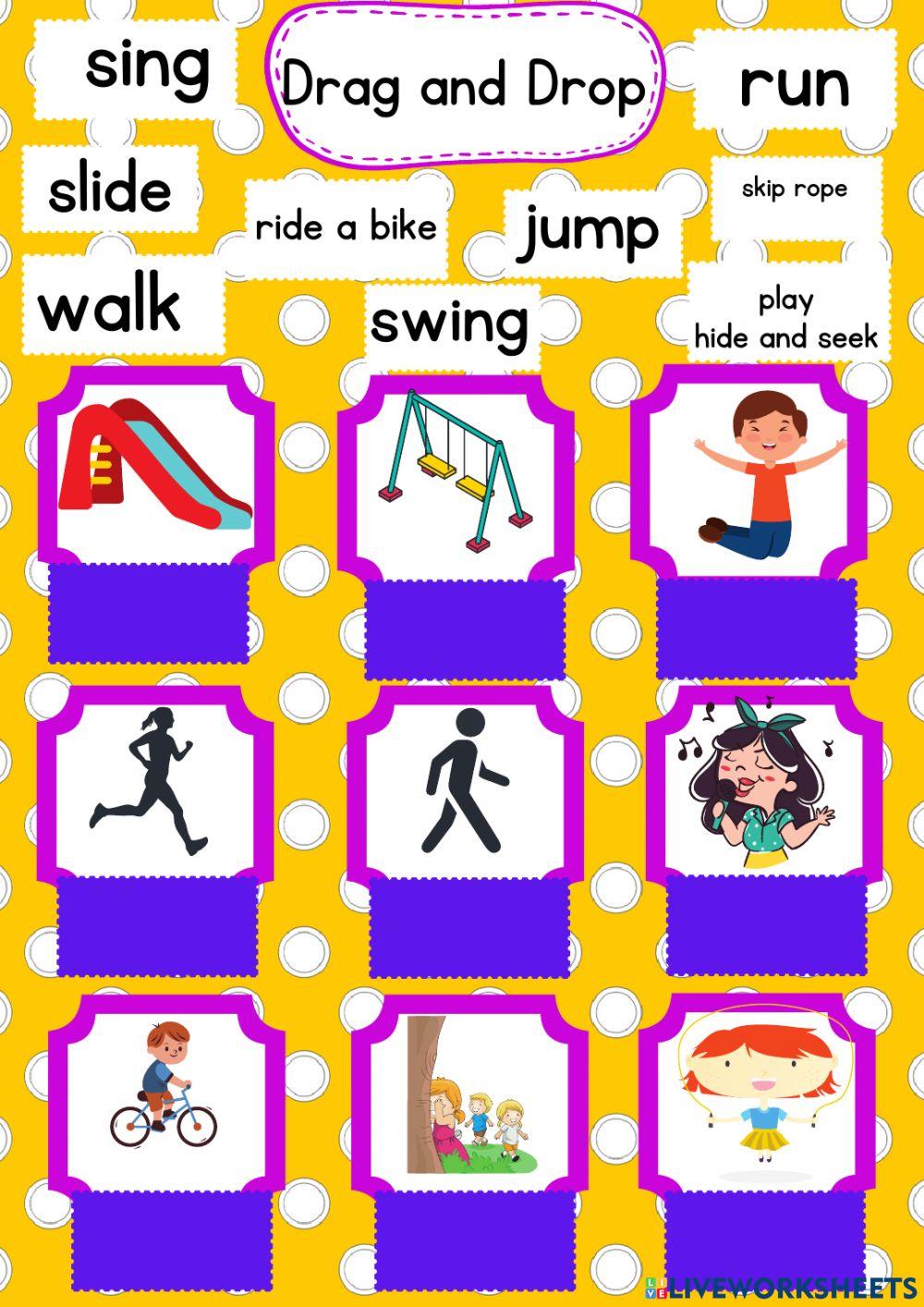 Playground online pdf worksheet for 2 | Live Worksheets