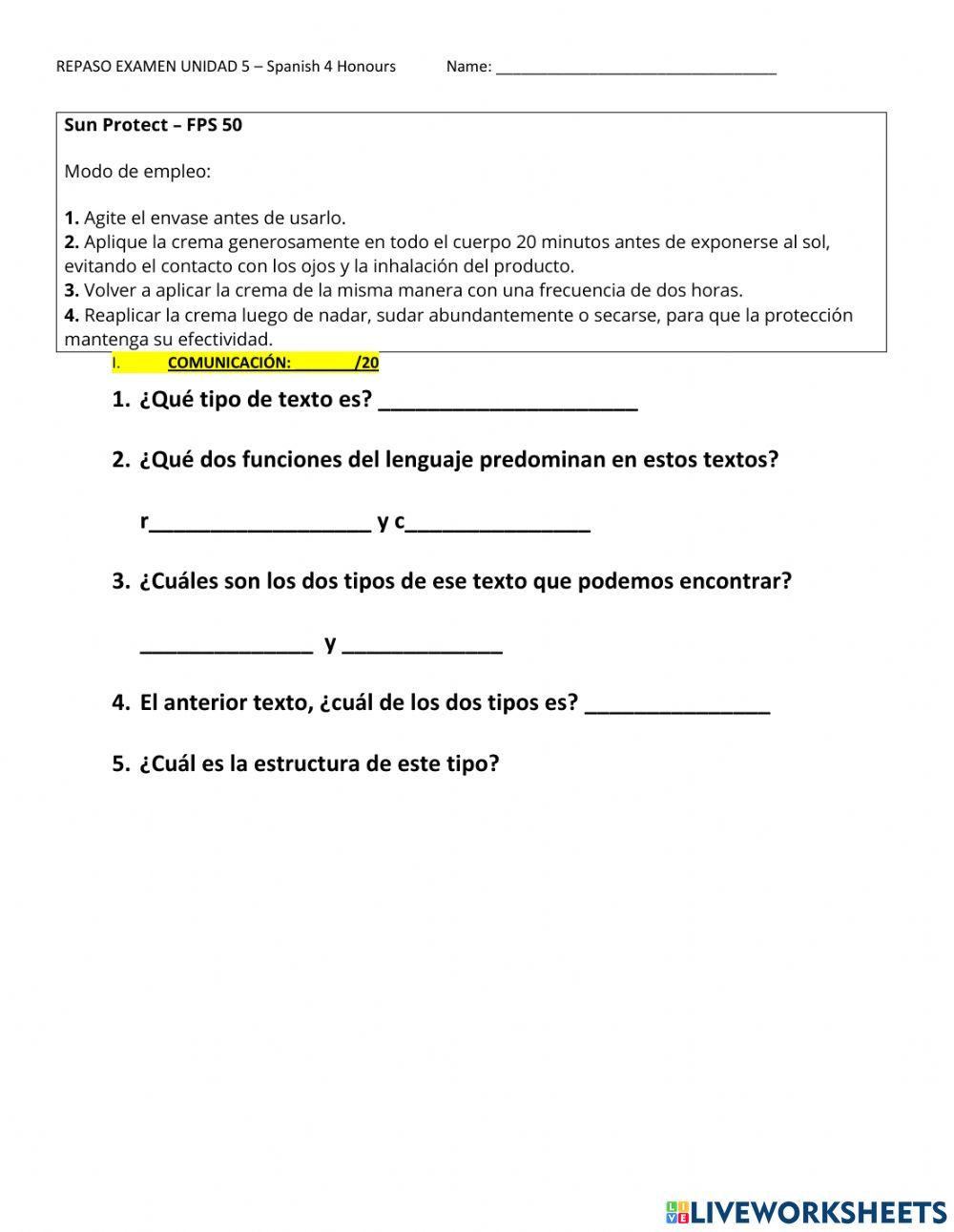 Competición 1 (BEAP) worksheet | Live Worksheets