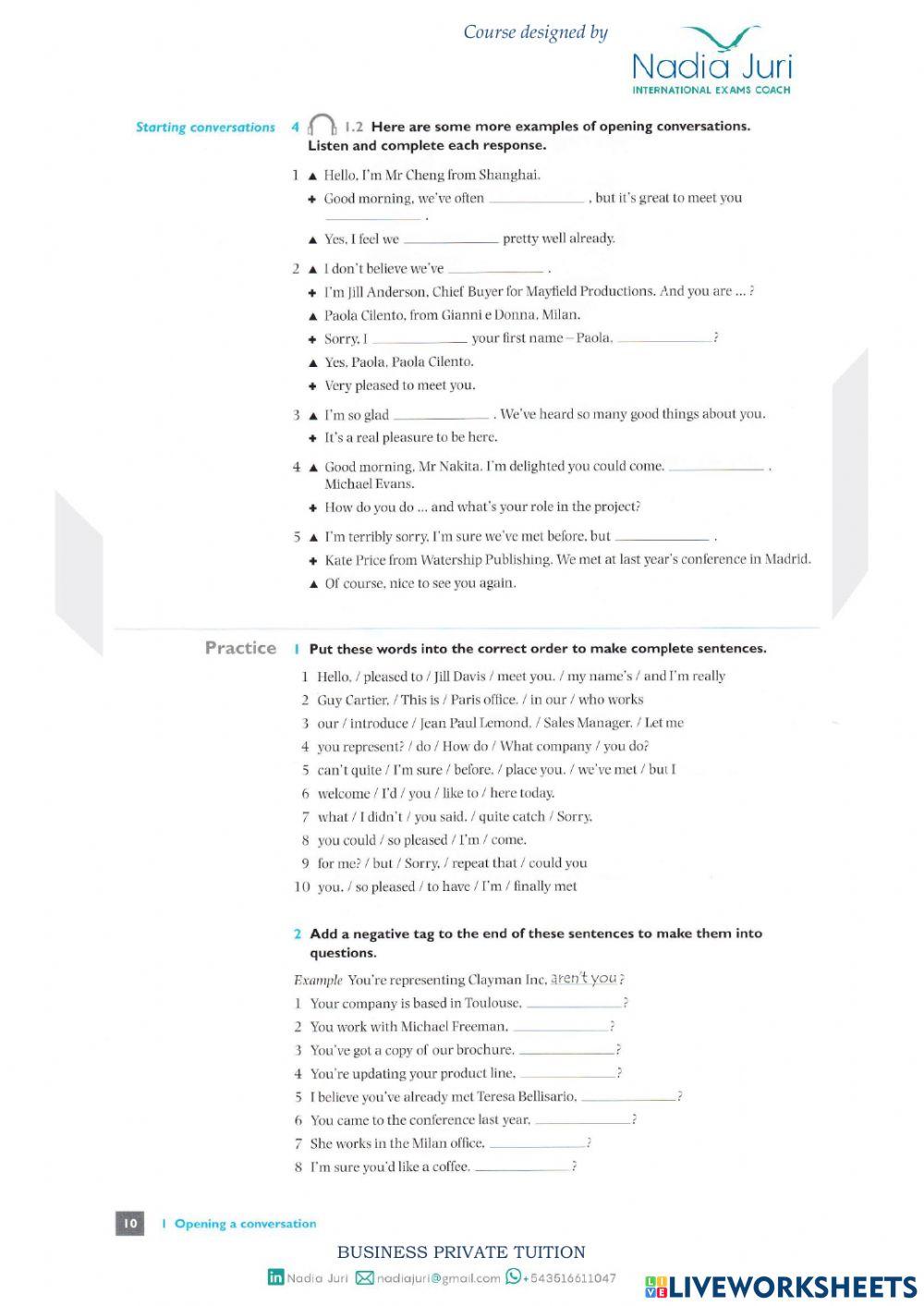 SOCIALIZING UNI… | Free Interactive Worksheets | 7120536