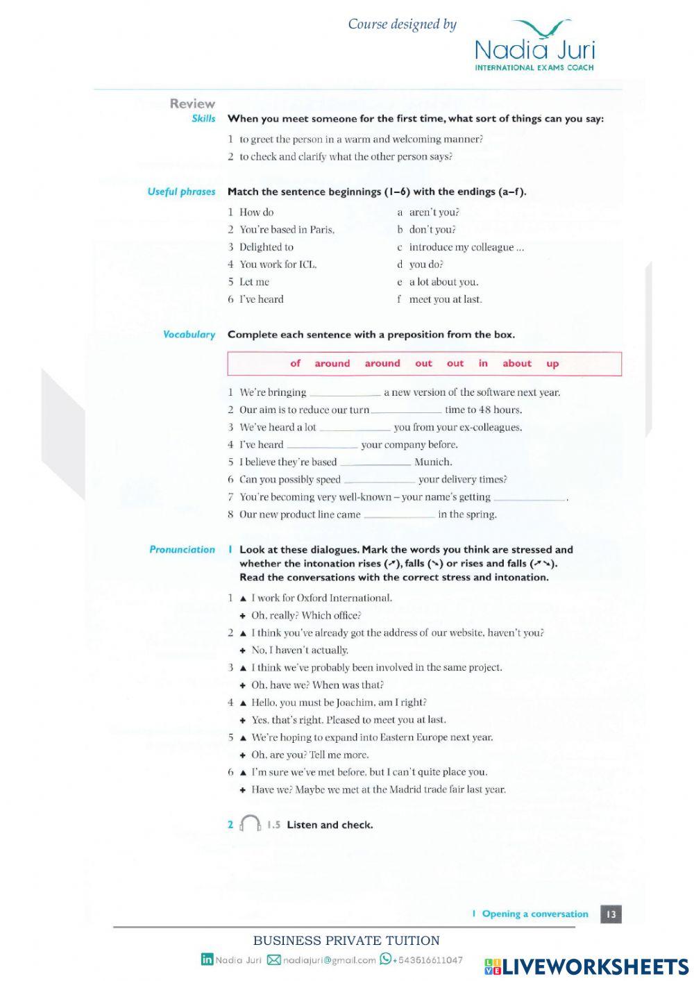 SOCIALIZING UNI… | Free Interactive Worksheets | 7120536