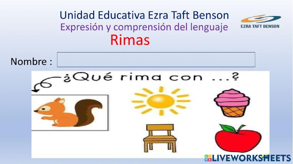 Rimas online exercise for Inicial | Live Worksheets
