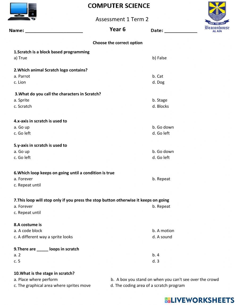 Class-6 Computer Worksheet Part-1 Worksheet Live Worksheets, 51% OFF Class-6 Computer Worksheet Part-1 Worksheet Live Worksheets, 51% OFF