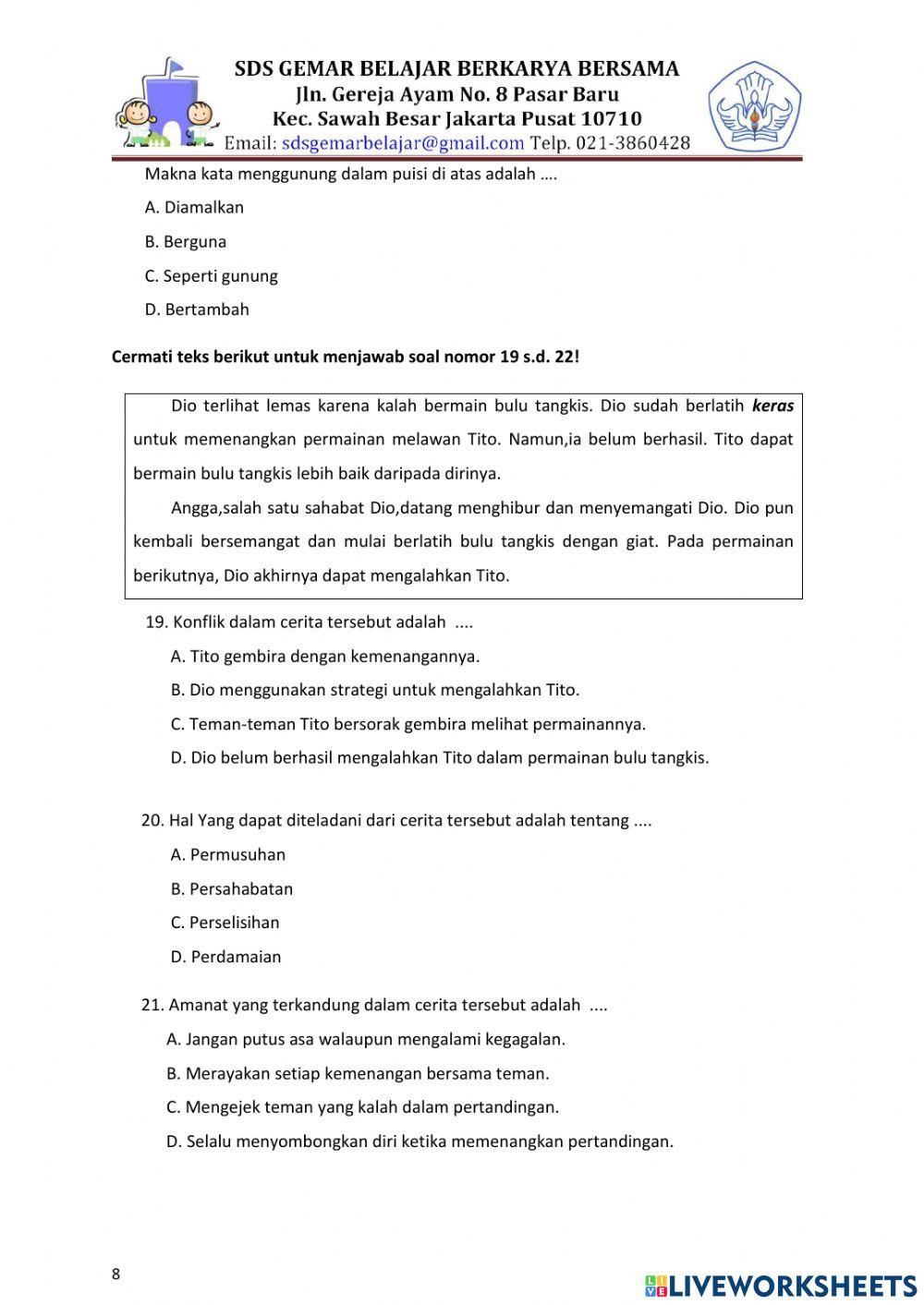 To 2 bi worksheet | Live Worksheets