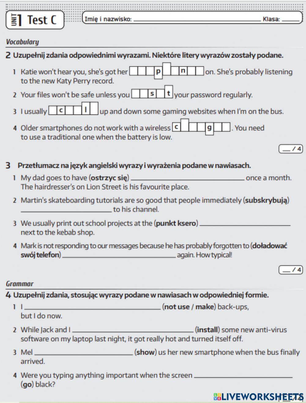 6831078 Brainy 8 Unit 1 Test Part 2 Abramowiczk6 6831078-brainy-8-unit-1-test-part-2-abramowiczk6