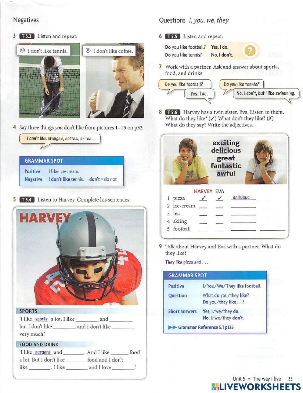 Unit 5 New Headway plus Beginners with audio 2724859