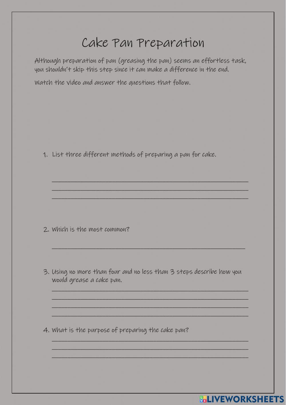 1862406 | Cake Pan Preparation | Bianca Malcolm