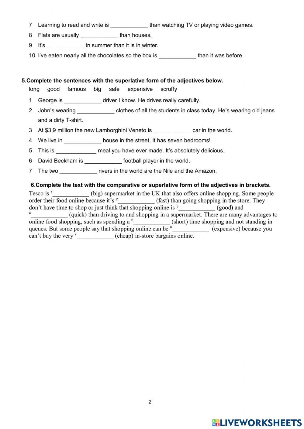 TEST 7KL. 02-11 online exercise for | Live Worksheets