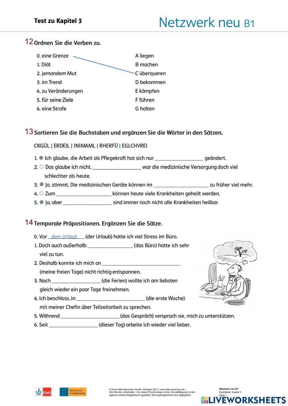 Test B1.1 | Free Interactive Worksheets | 1863253