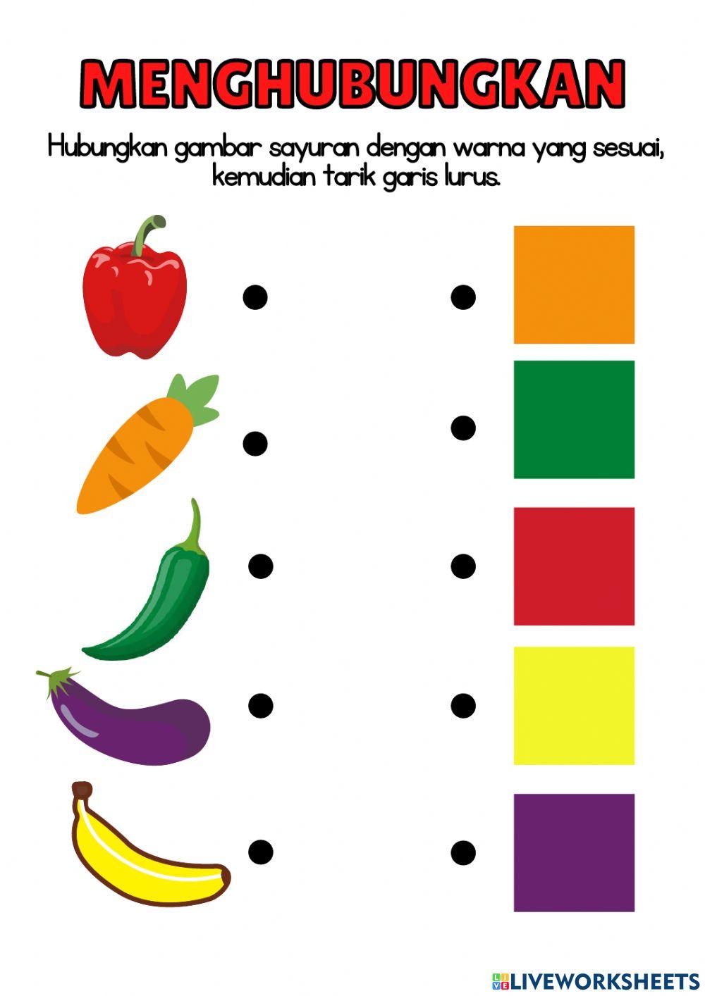 Menghitung dan menghubungkan soal worksheet | Live Worksheets