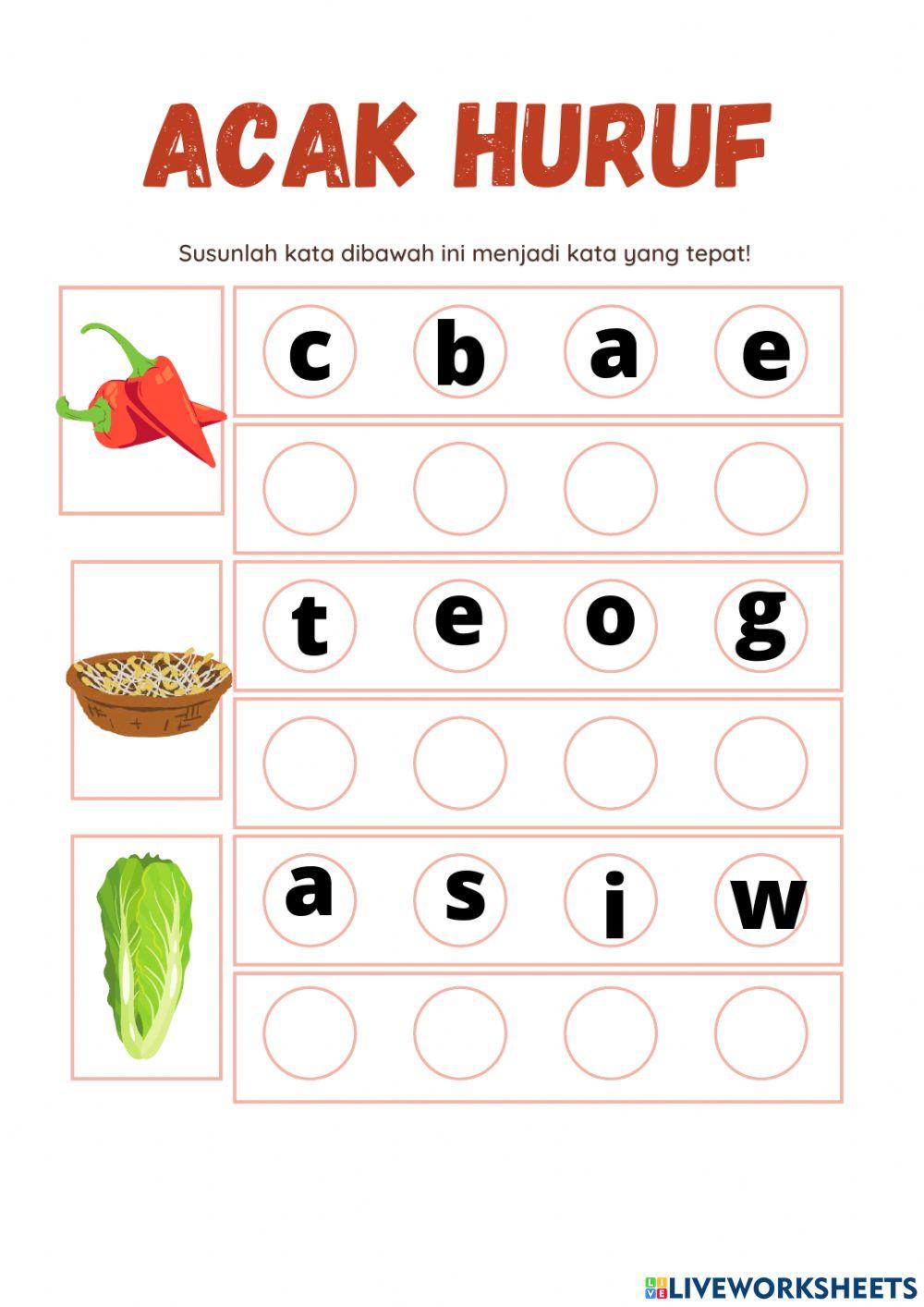 Menghitung dan menghubungkan soal worksheet | Live Worksheets