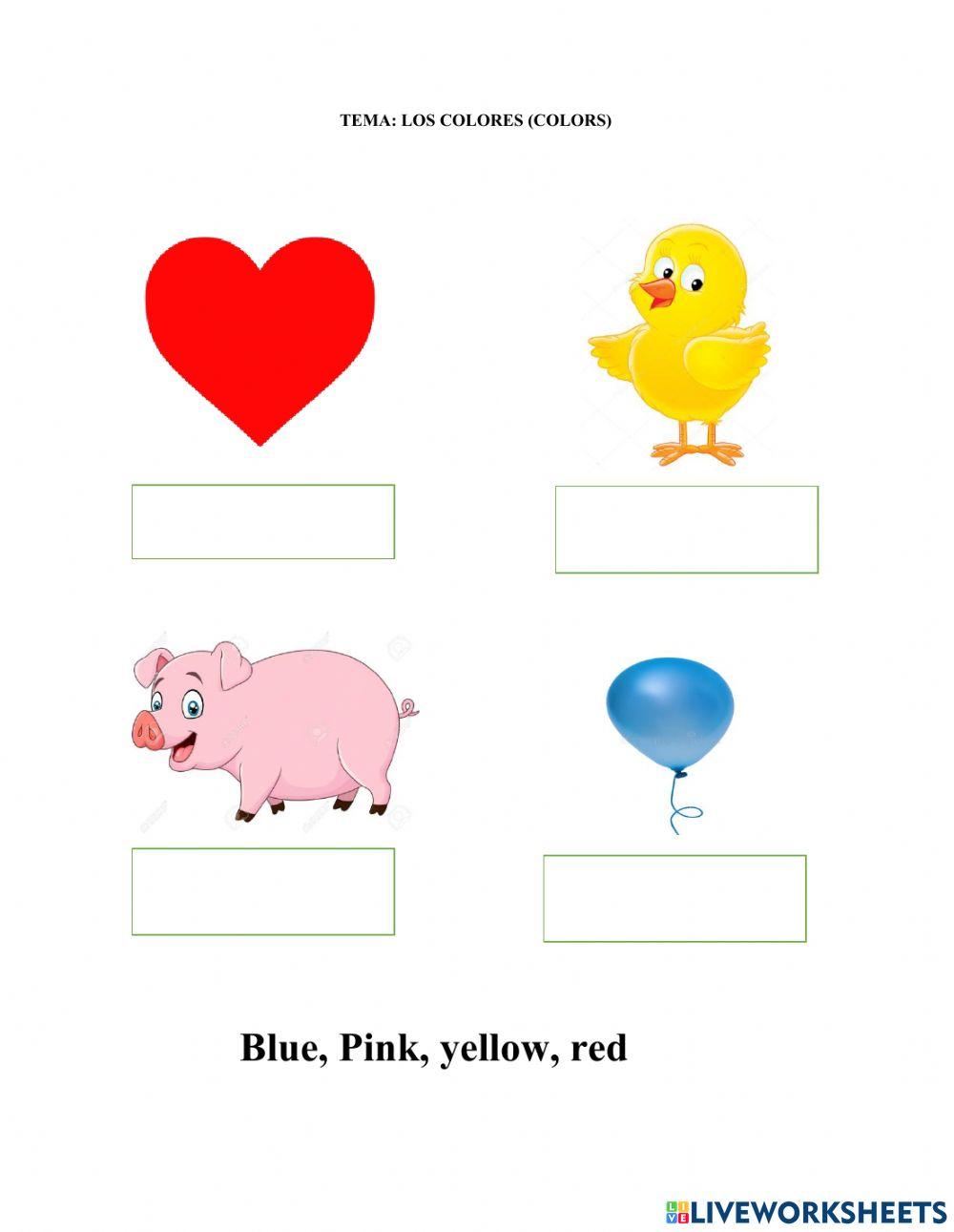 Colors online exercise for preescolar | Live Worksheets