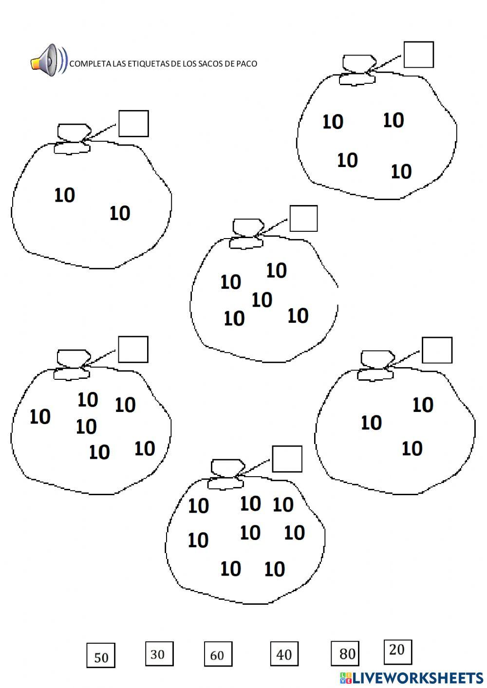 Numeración | Free Interactive Worksheets | 1864698
