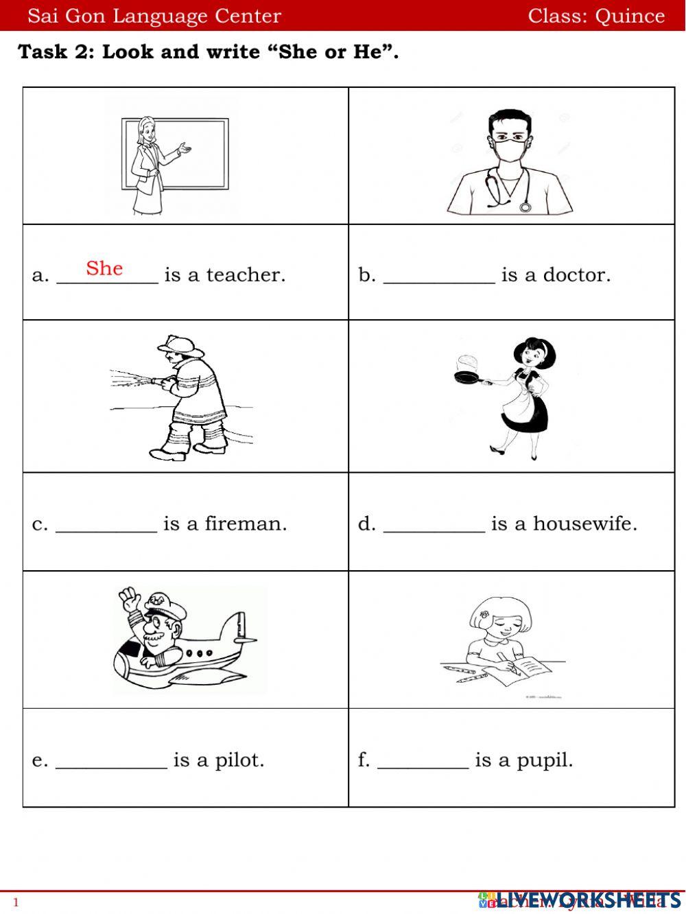 He's a hero! | Free Interactive Worksheets | 1864979