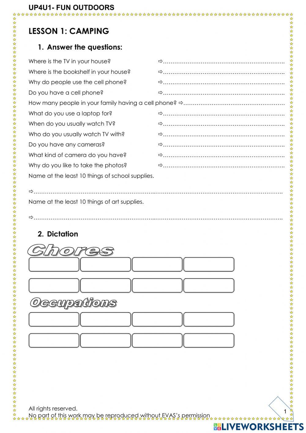 Unit 1 up 4 worksheet | Live Worksheets