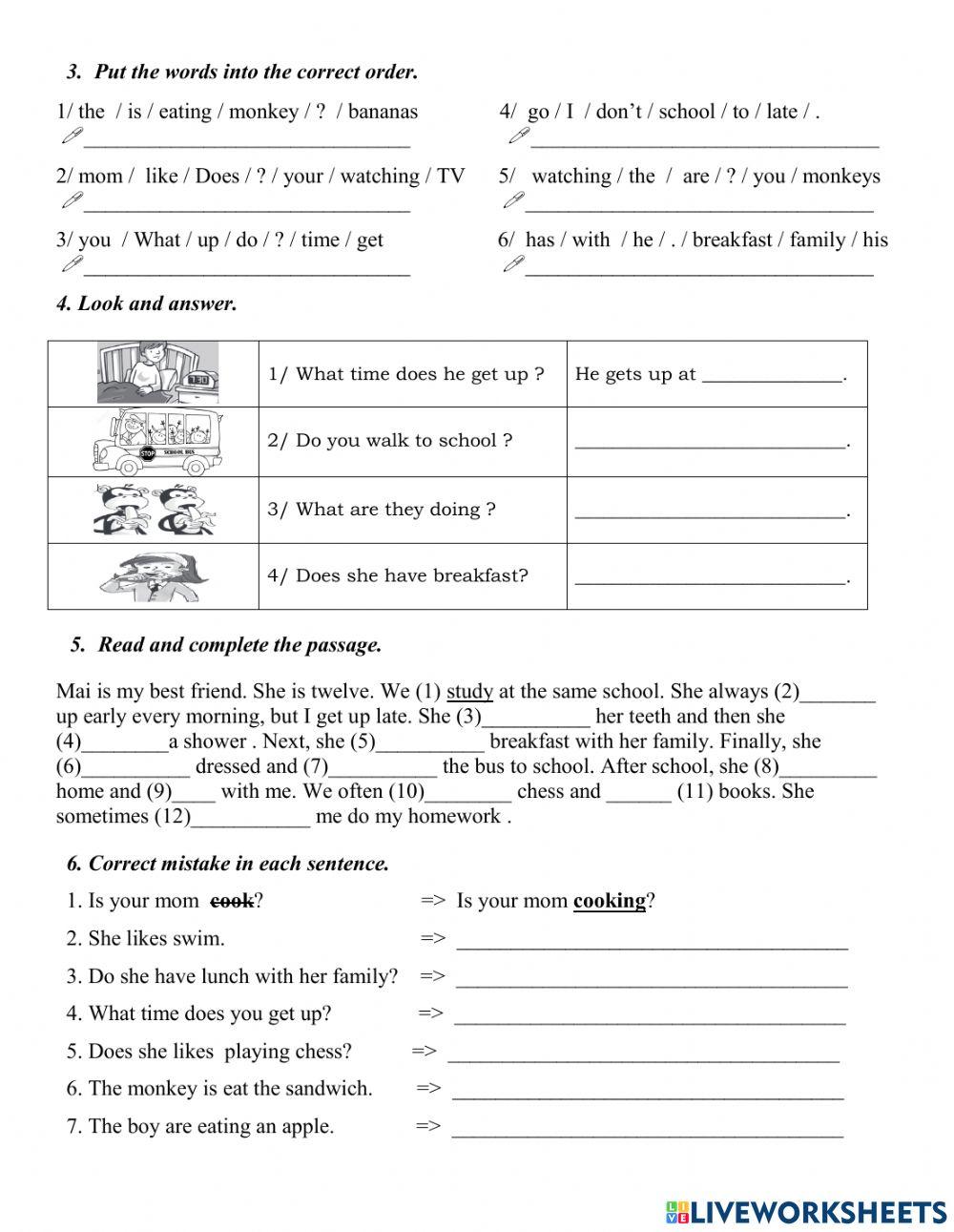 REVIEW 2-UNITS 4-5-6-GRADE 5-NTKH online exercise for | Live Worksheets