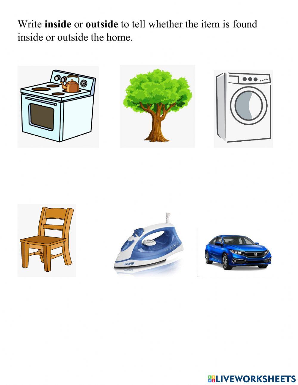 Home Items 1865502 | sashashps20 | Live Worksheets