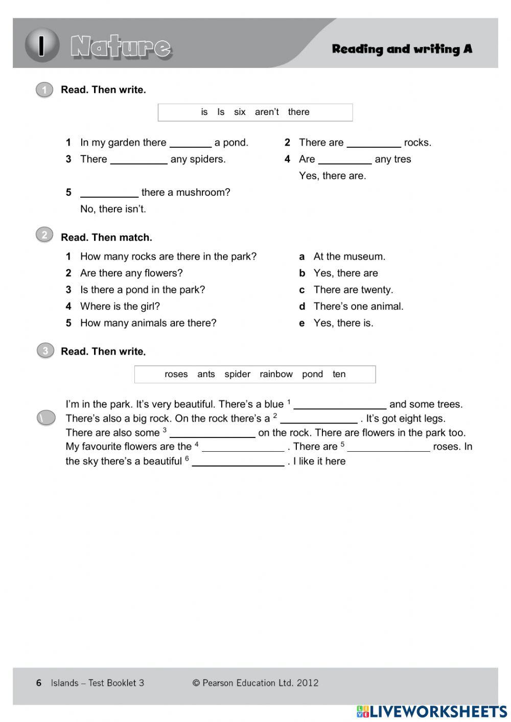Islands 3 unit 1 test online exercise for | Live Worksheets