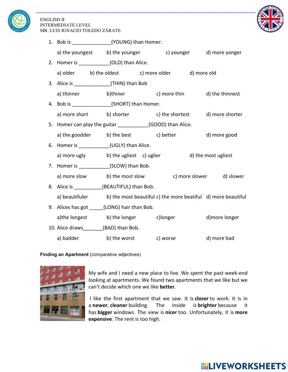 1887263 | English ii-intermediate level-univas