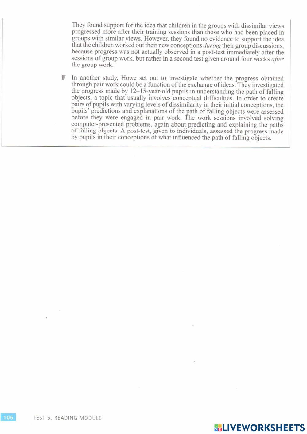 Ielts plus 3 te… | Free Interactive Worksheets | 1866579